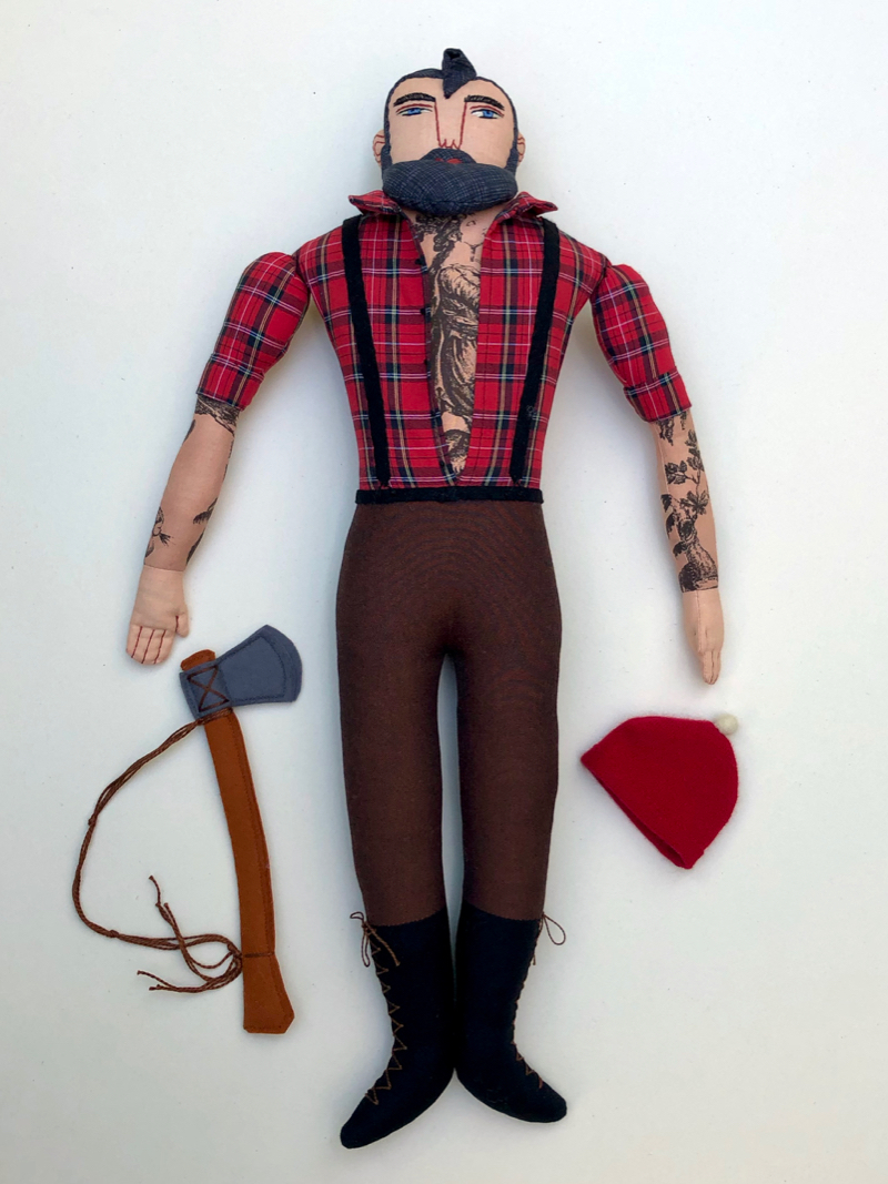 A Lumberjack in Red Plaid | Doll