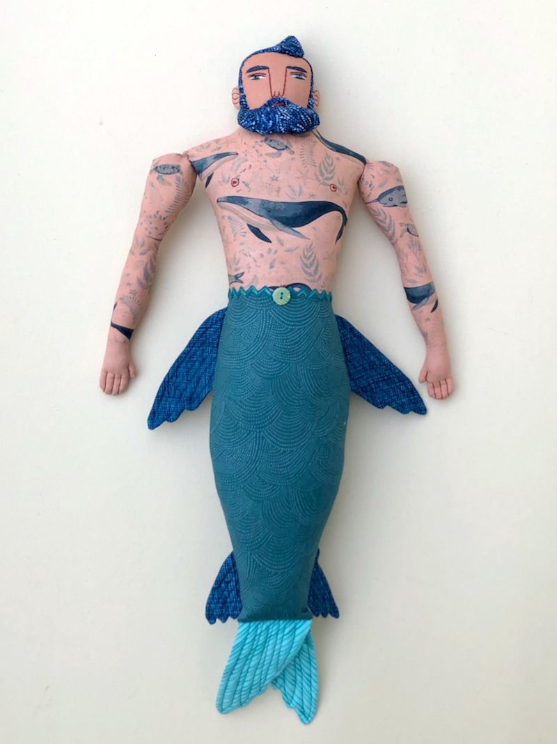 Merman with Whales | Doll