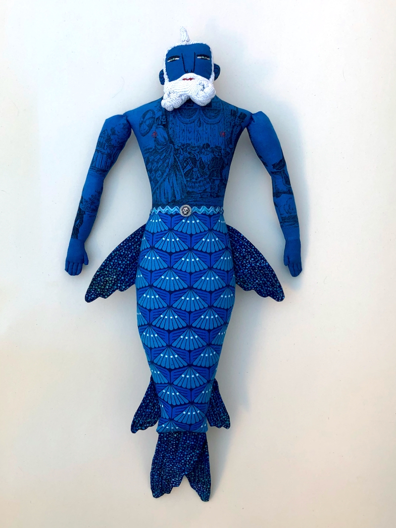 Dark Blue Merman | Doll