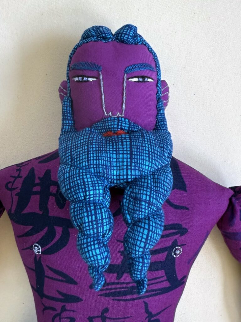 Purple and Silver Merman | Doll