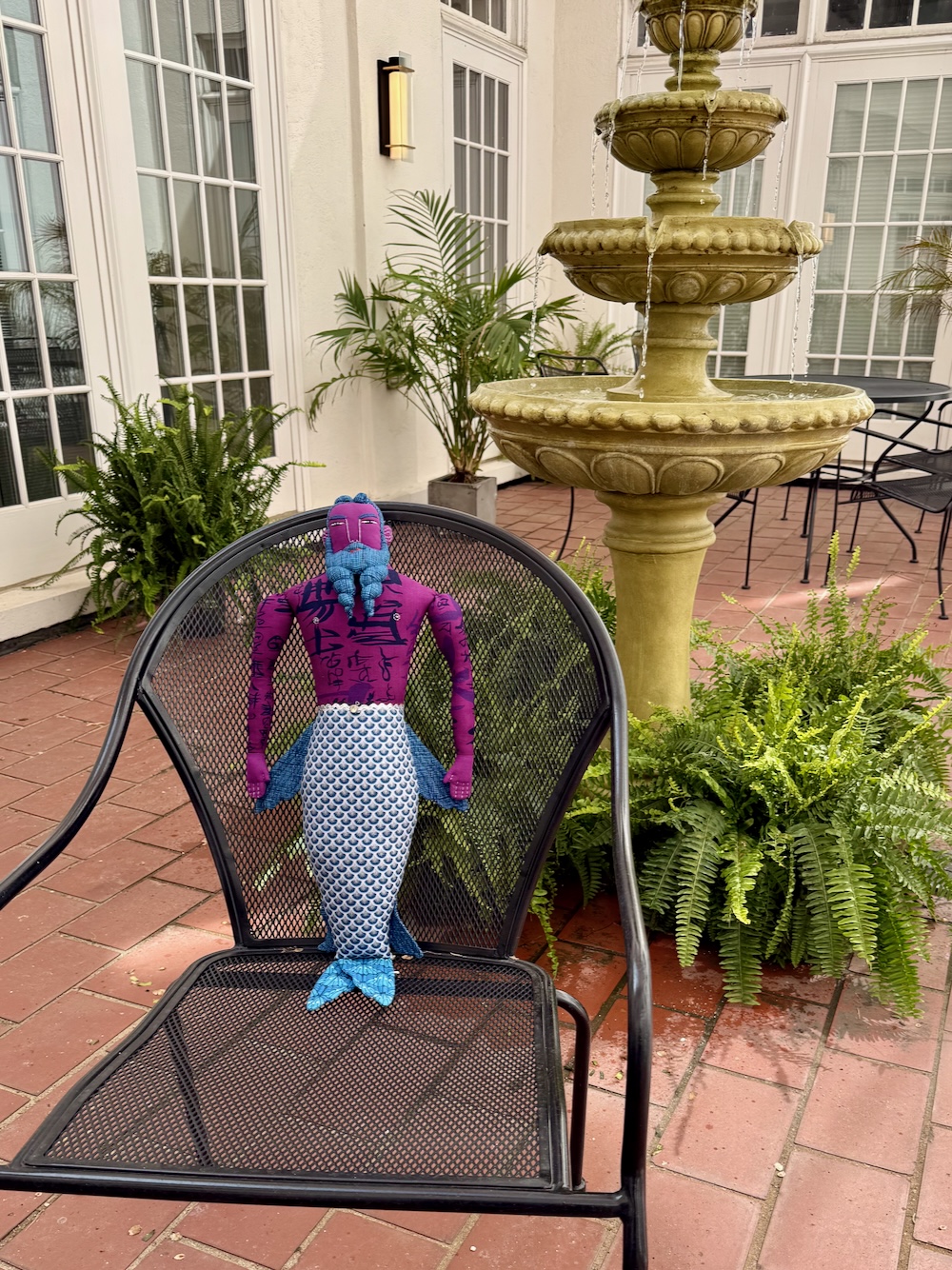 Purple and Silver Merman | Doll