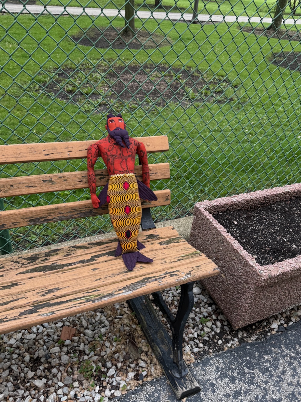 Red Fire Merman | Doll