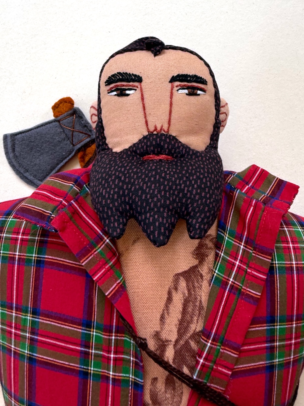 Big Lumberjack in Red Plaid | Doll